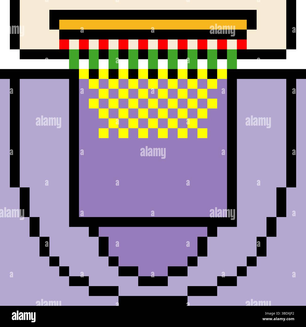 Basketball hoop with basketball court in pixel art Stock Vector Image ...