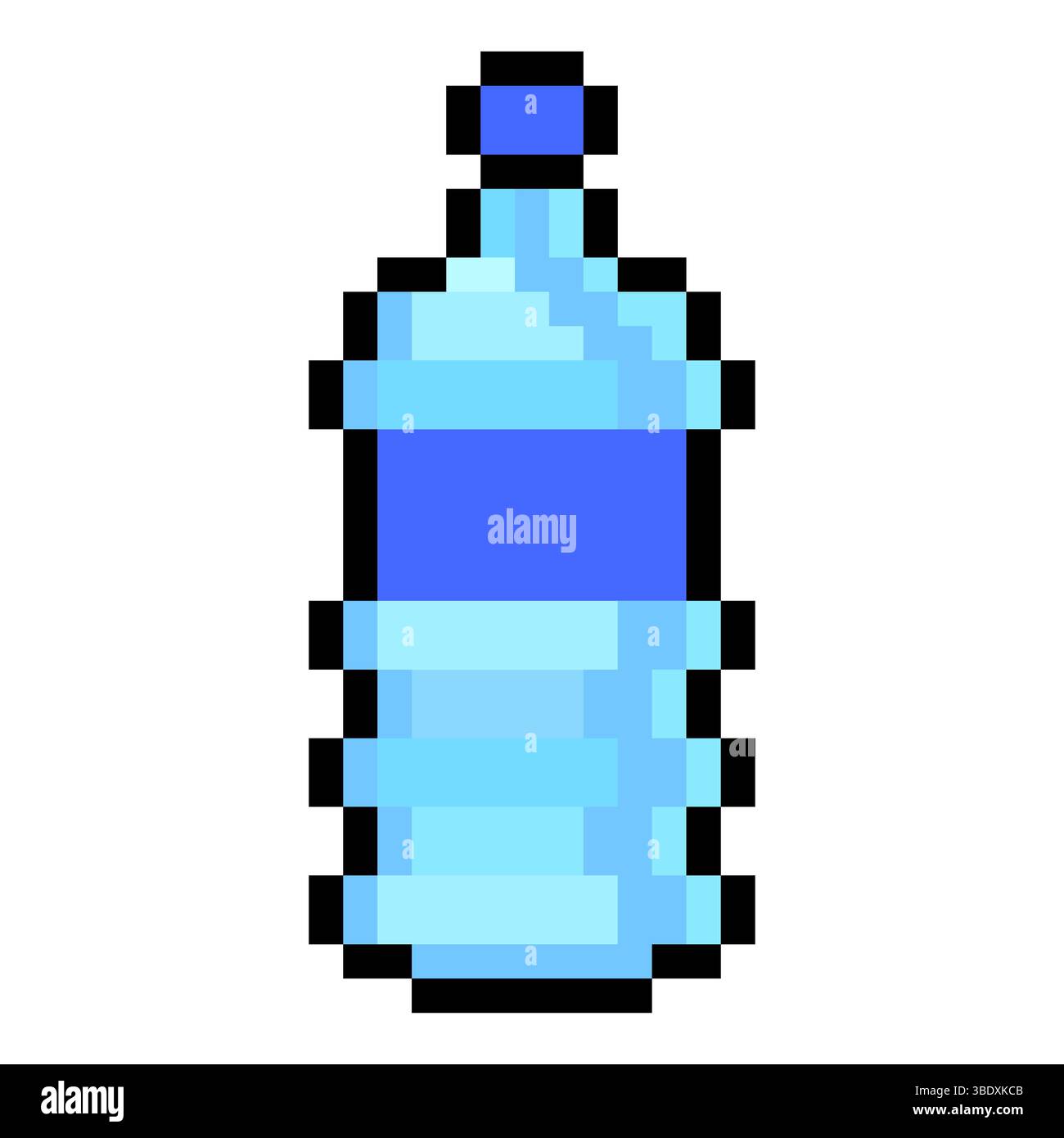 Water bottle with pixel art Stock Vector Image & Art - Alamy