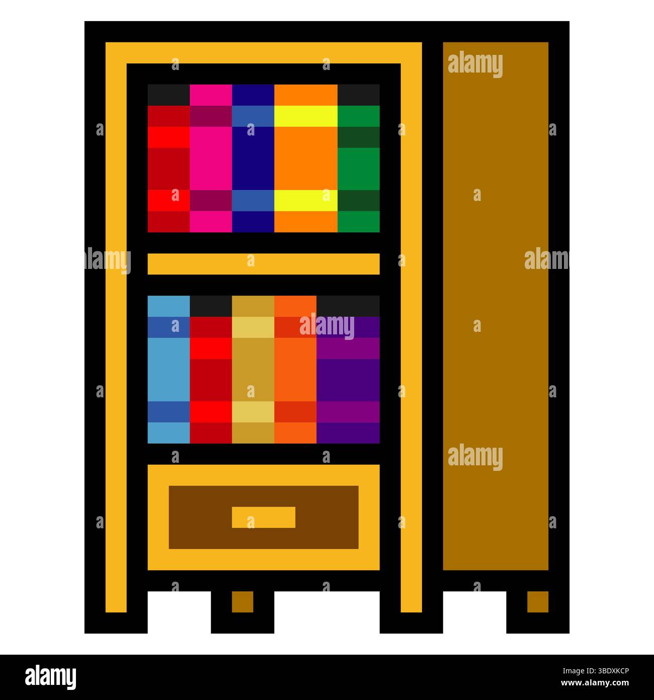 Old library book interior Stock Vector Images - Alamy