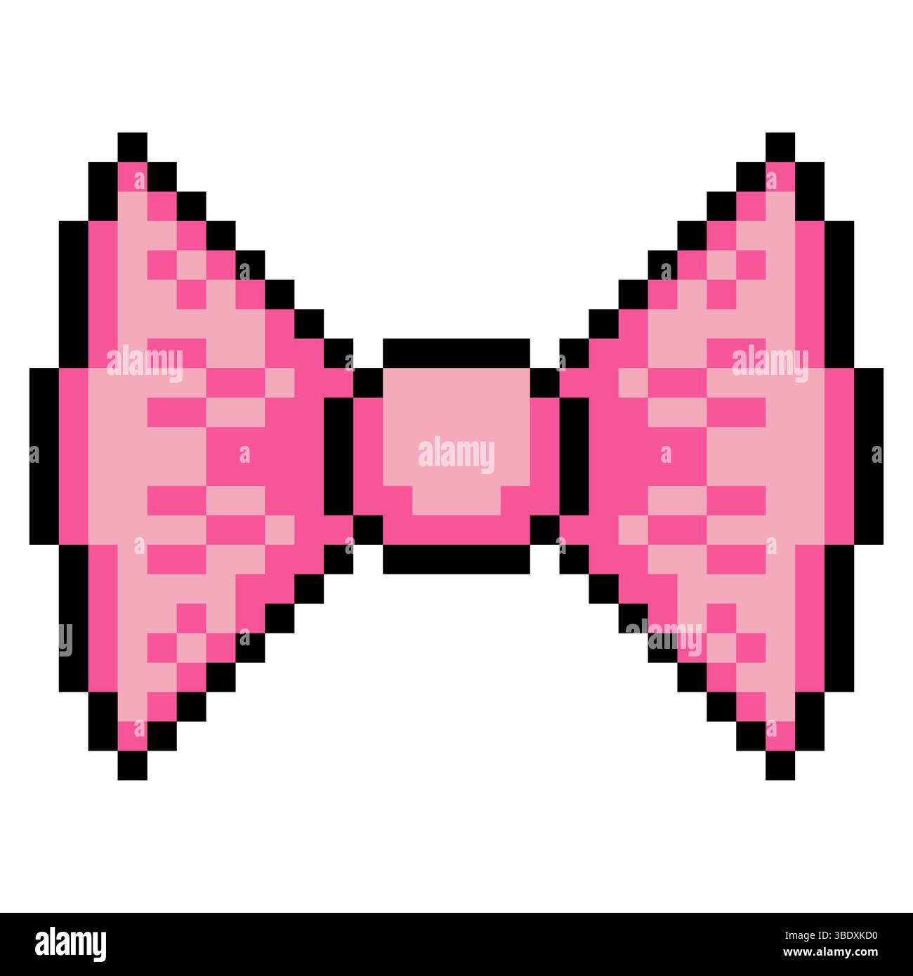 Pink color bow tie in pixel art style Stock Vector Image & Art - Alamy