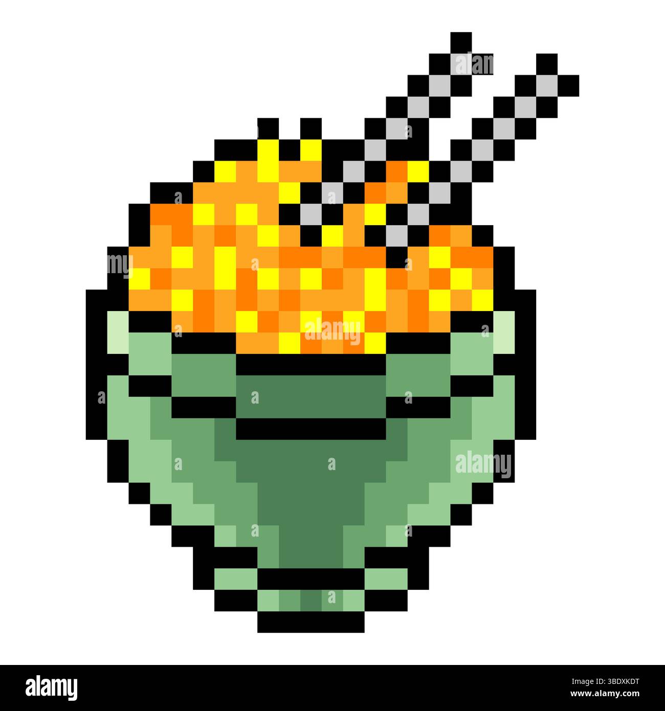 Rice bowl in pixel art style Stock Vector Image & Art - Alamy
