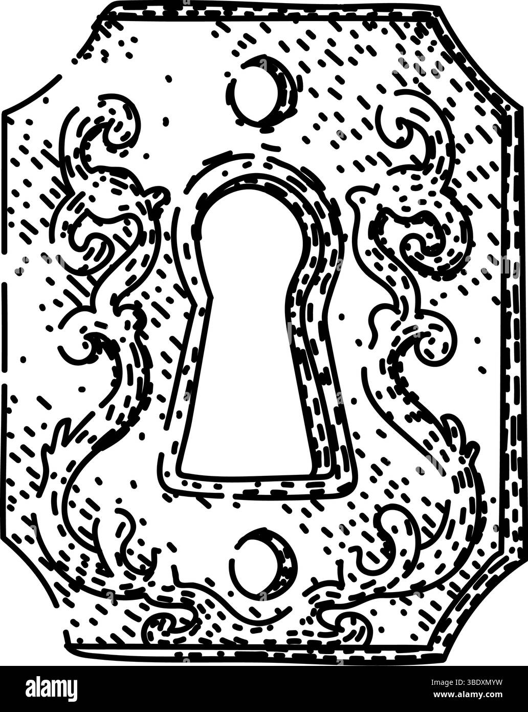 door keyhole sketch hand drawn vector Stock Vector Image & Art - Alamy