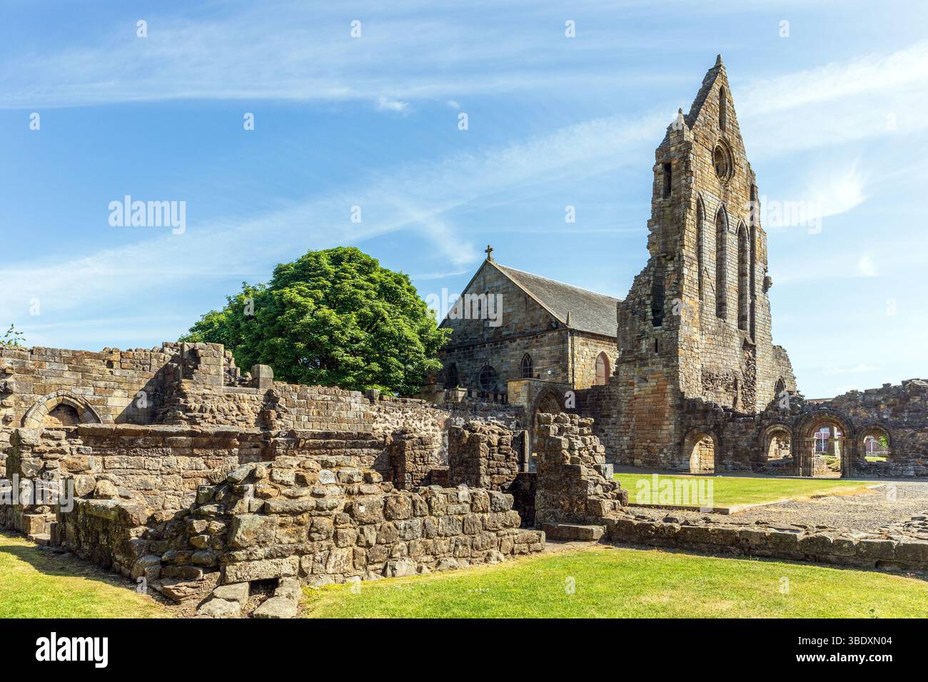 Kilwinning Abbey founded in 12th century by Benedictine monks, probably ...