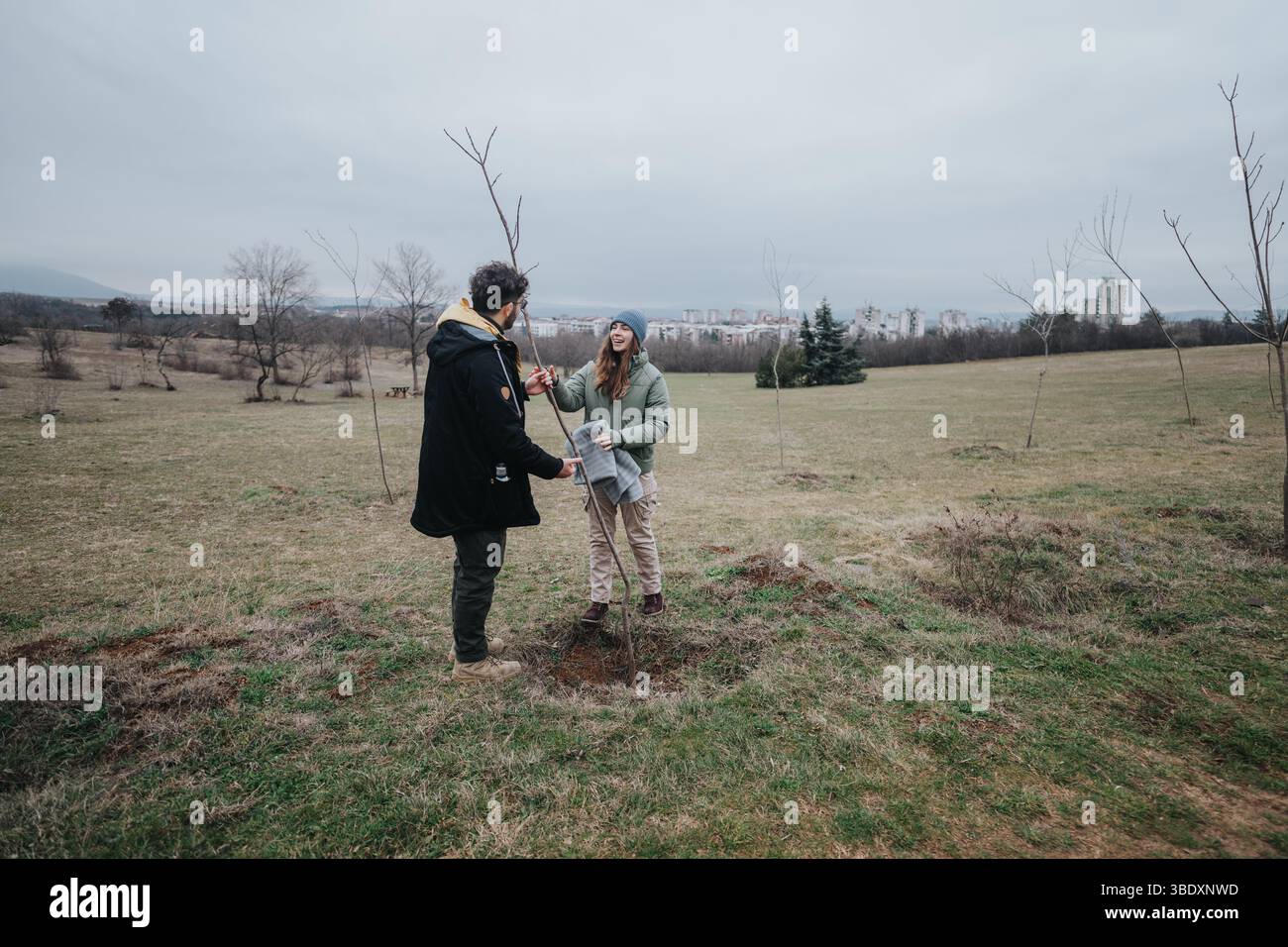 Tree planting forest restoration hi-res stock photography and images ...