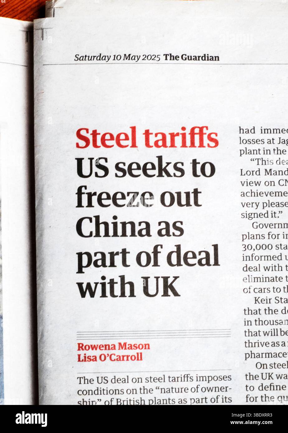 Uk trump tariffs hi-res stock photography and images - Alamy