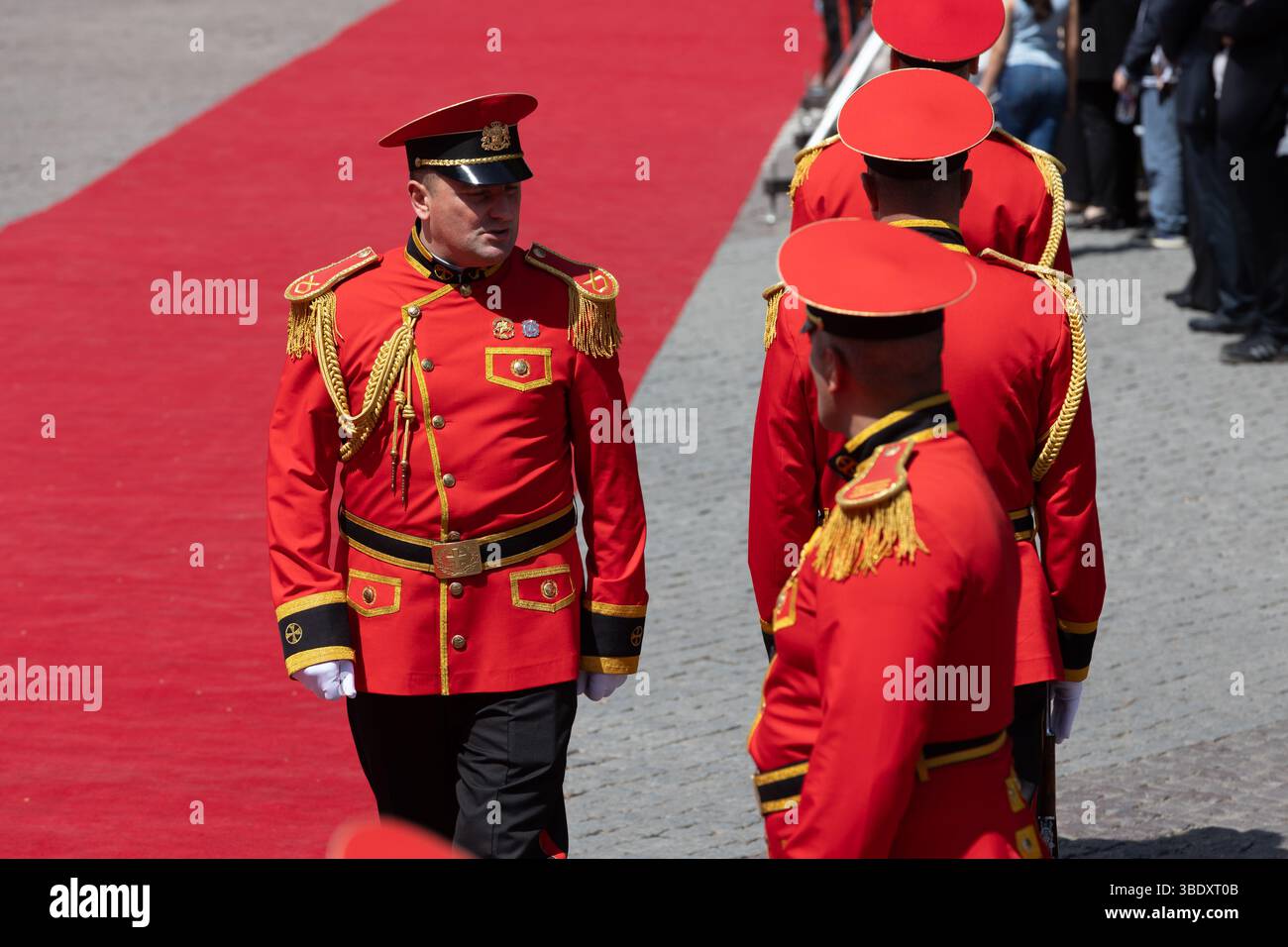 Tbilisi, Georgia. 26th May, 2025. Georgian military officers in ...