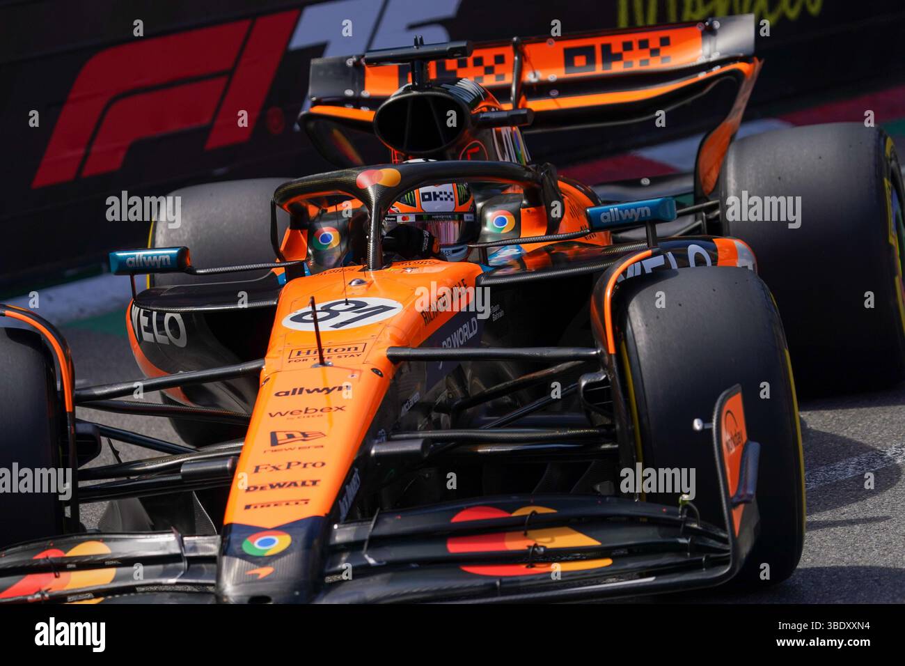 Oscar Piastri of Australia driving the (81) McLaren F1 Team MCL39 during the Race of the Formula ...