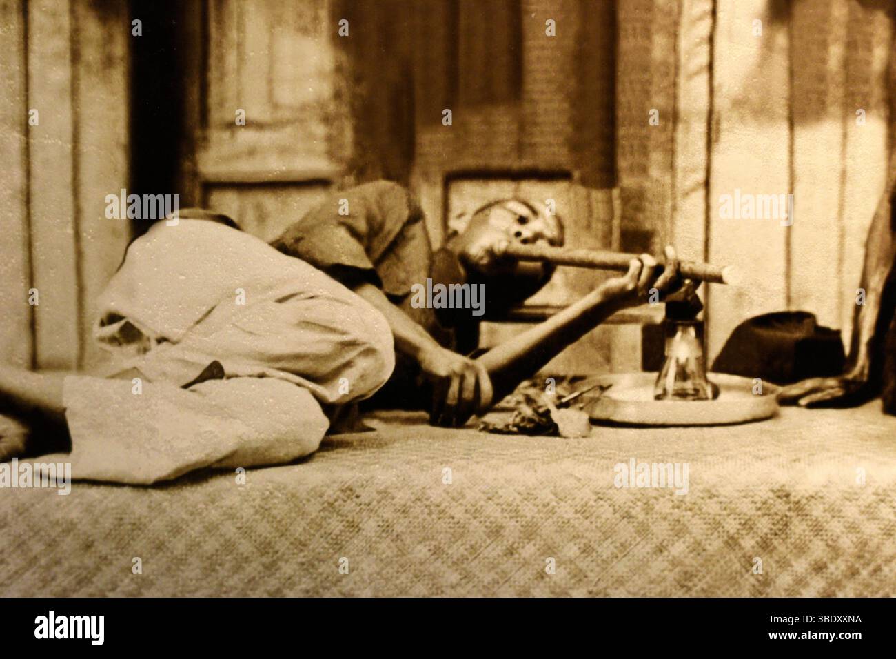 Photograps of opium smokers,National Museum of Singapore,Colonial ...