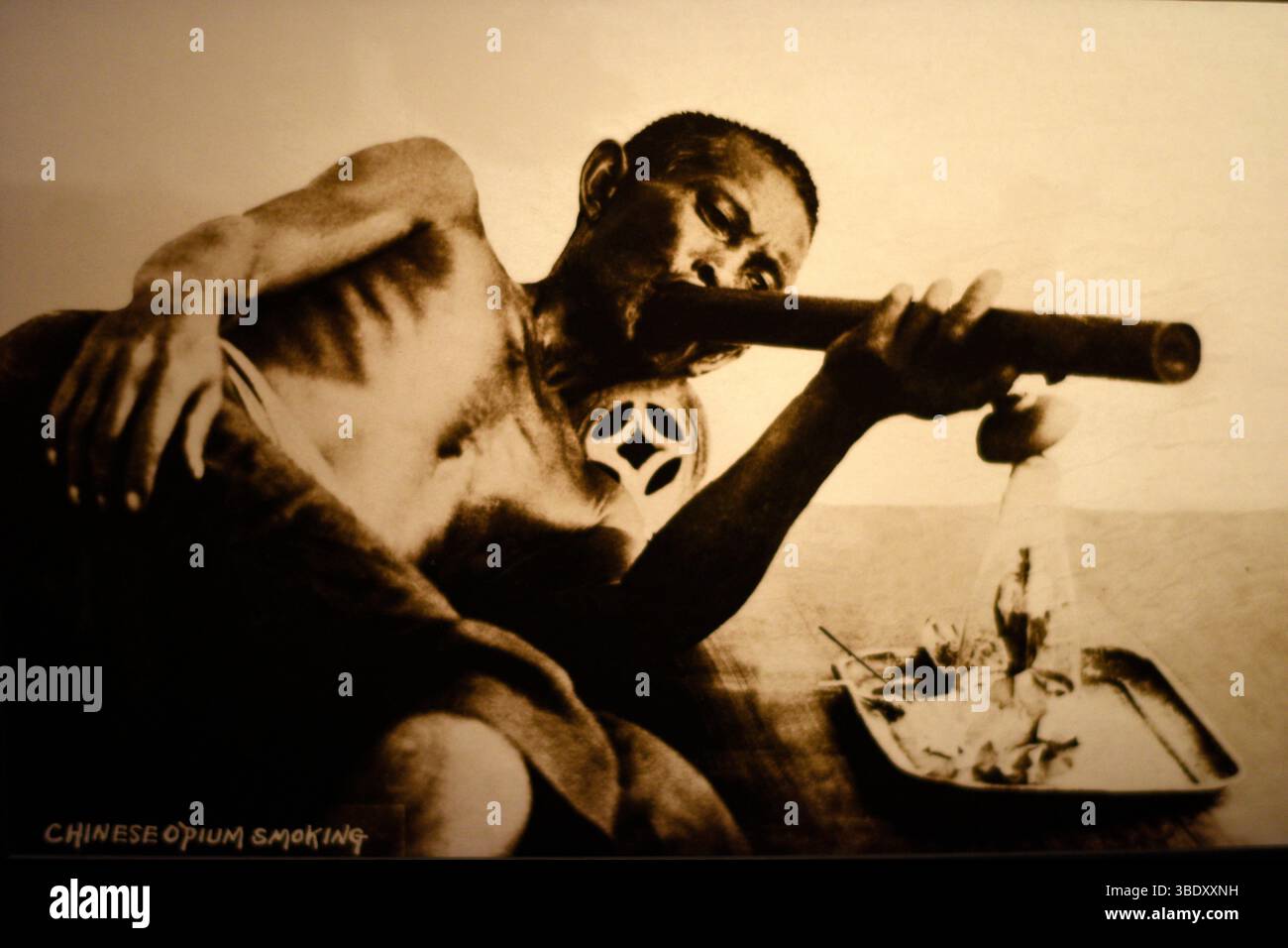 Photograps of opium smokers,National Museum of Singapore,Colonial ...