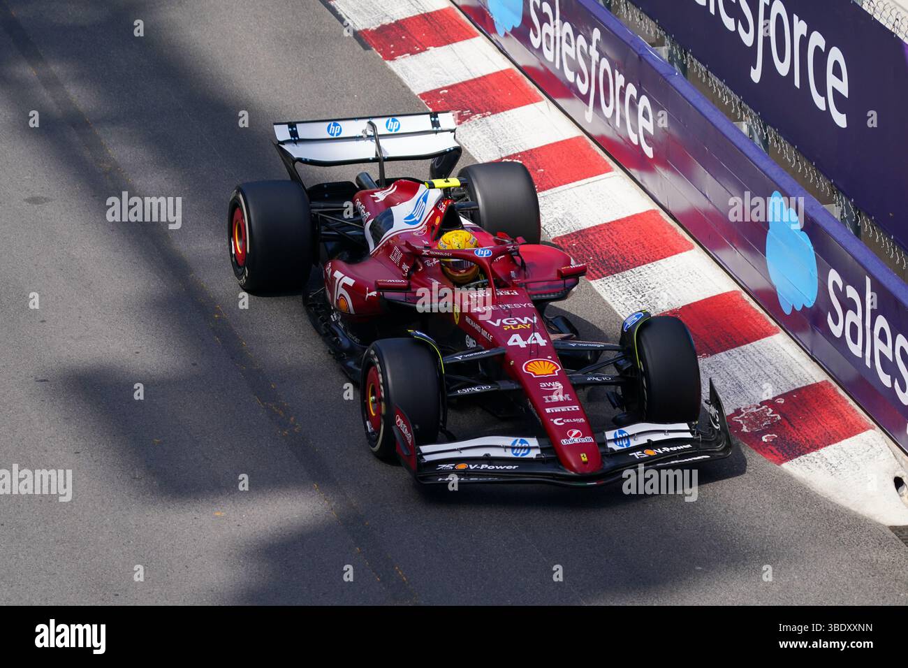 Lewis Hamilton of United Kingdom driving the (44) Scuderia Ferrari HP ...