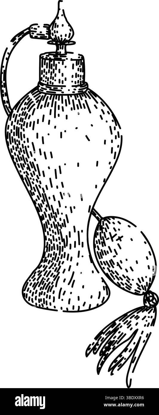 spray perfume automizer sketch hand drawn vector Stock Vector Image & Art - Alamy