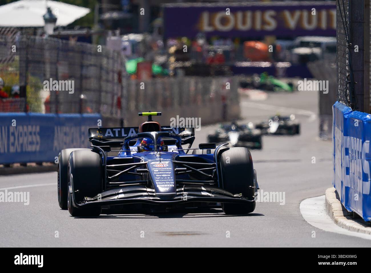 Carlos Sainz of Spain driving the (55) Atlassian Williams Racing FW47 ...