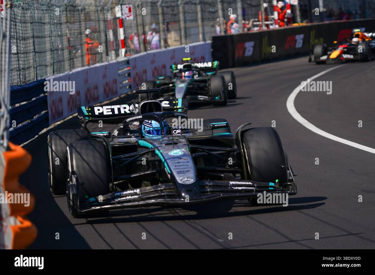 George Russel of United Kingdom driving the (63) Mercedes-AMG PETRONAS ...