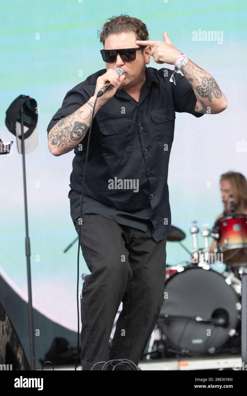 London, UK. 23 May, 2025. Lead singer Clams Baker Jr. (born Craig ...