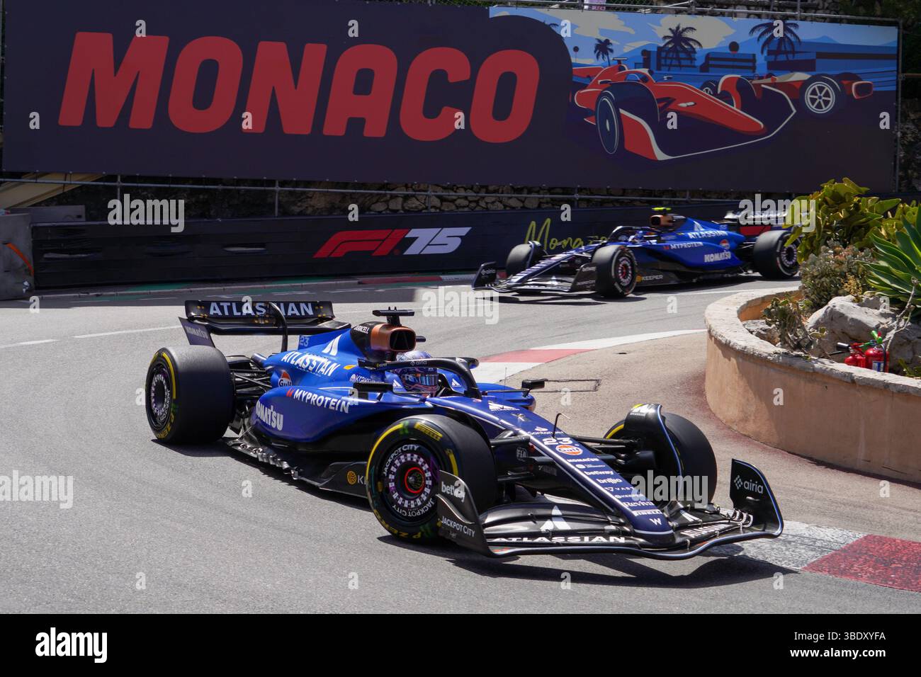 Alexander Albon of Thailand driving the (23) Atlassian Williams Racing ...