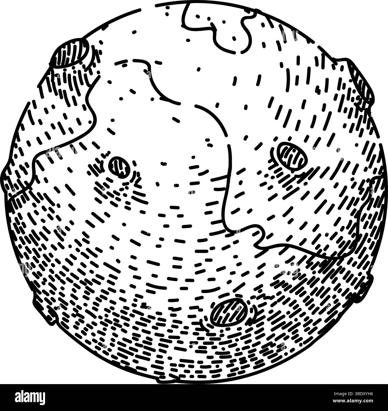 mars planet sketch hand drawn vector Stock Vector Image & Art - Alamy