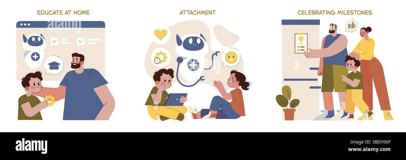 Bonding knowledge Stock Vector Images - Alamy