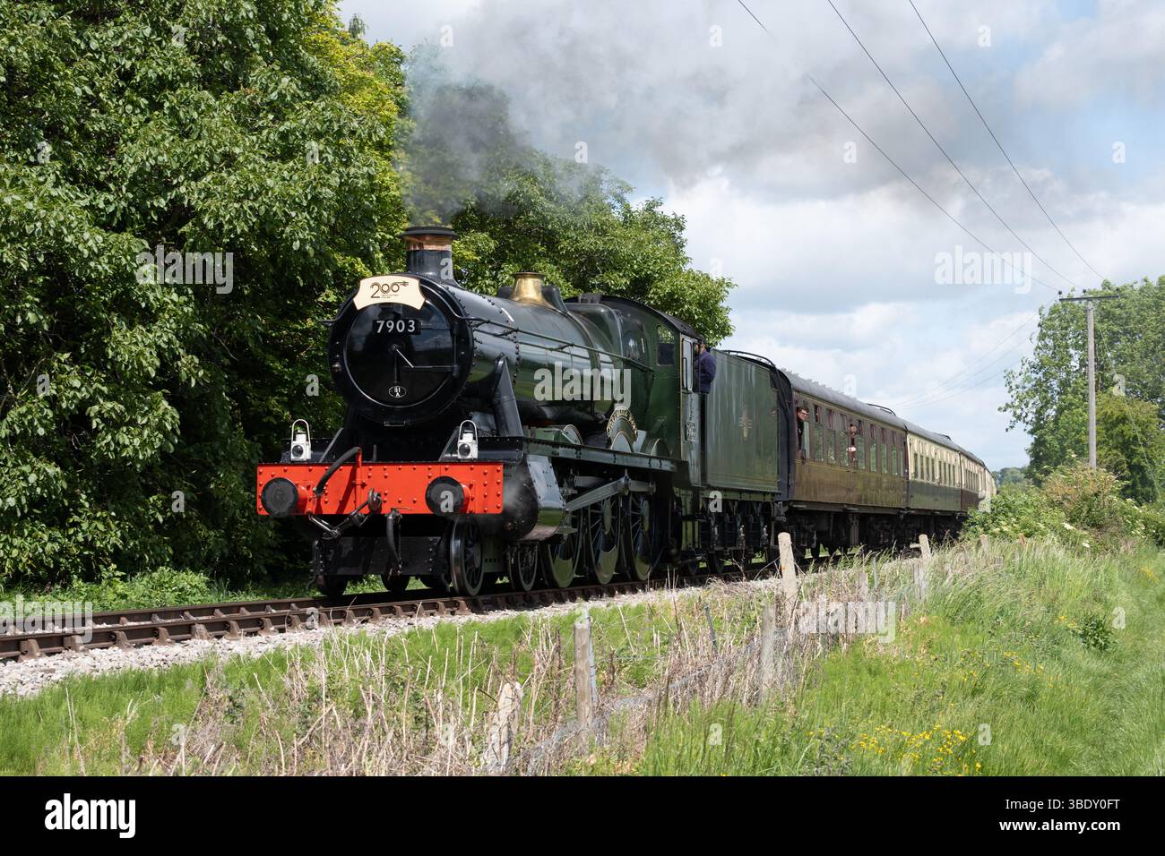GWR Hall class No. 7903 "Foremarke Hall" at the Cotswold Festival of ...