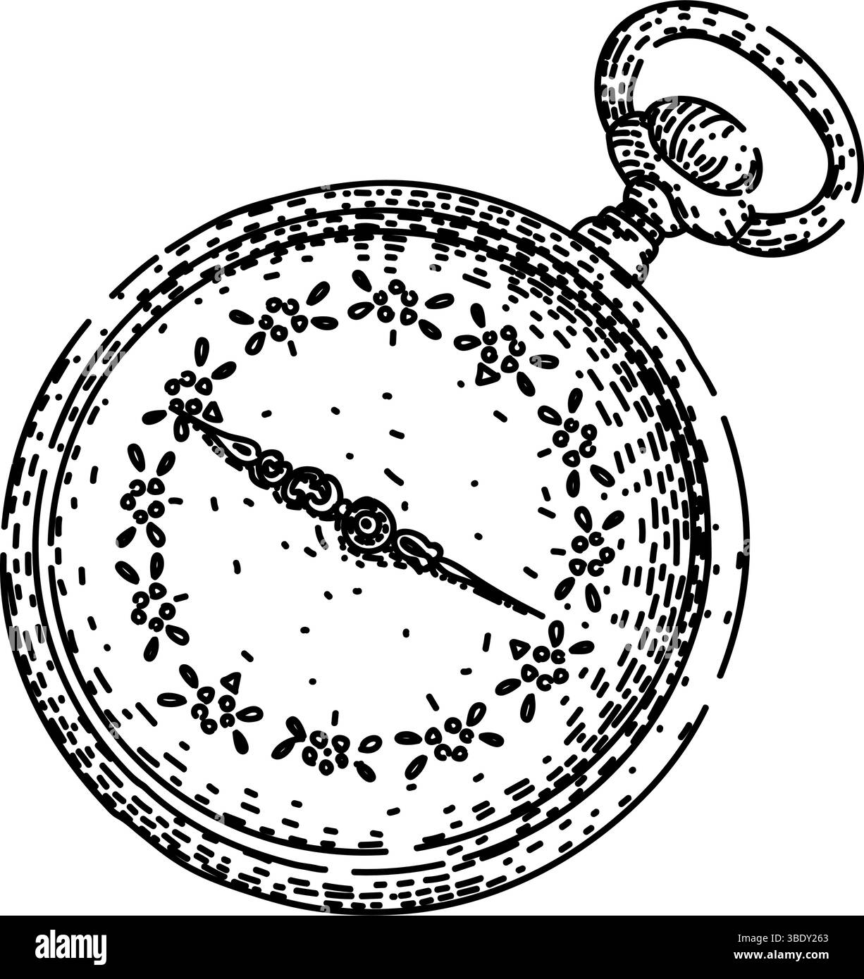 fob pocket watch sketch hand drawn vector Stock Vector Image & Art - Alamy