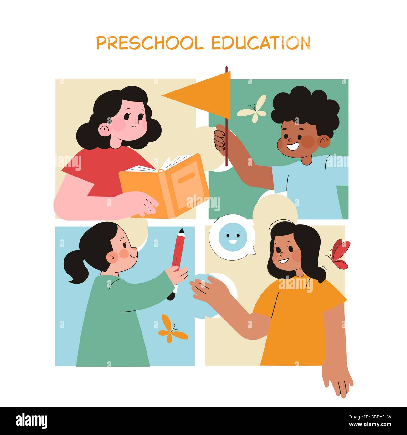 Interact with nature Stock Vector Images - Alamy