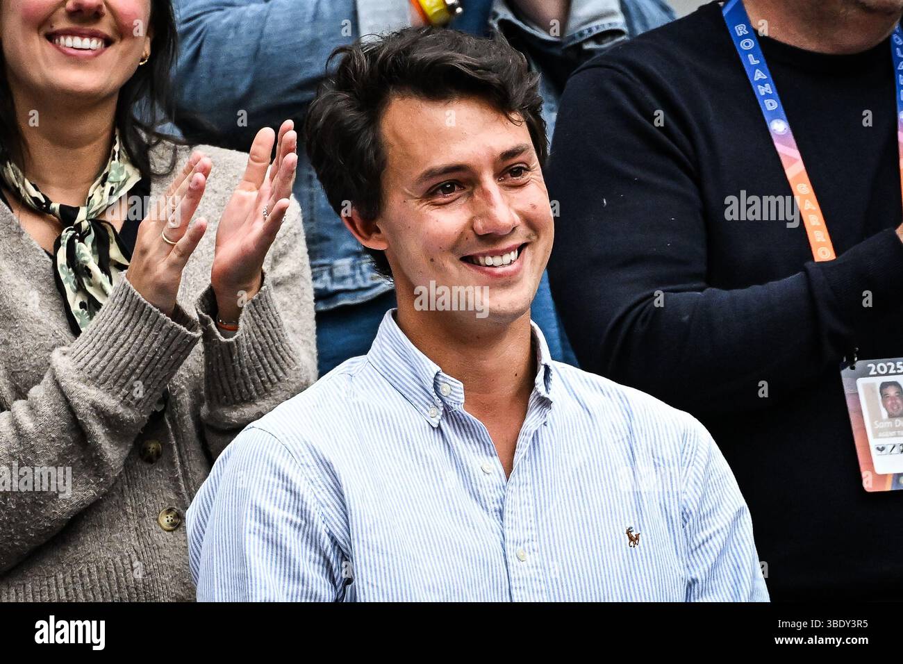 Paris, France. 26th May, 2025. Borja DURAN boyfriend of Caroline GARCIA ...