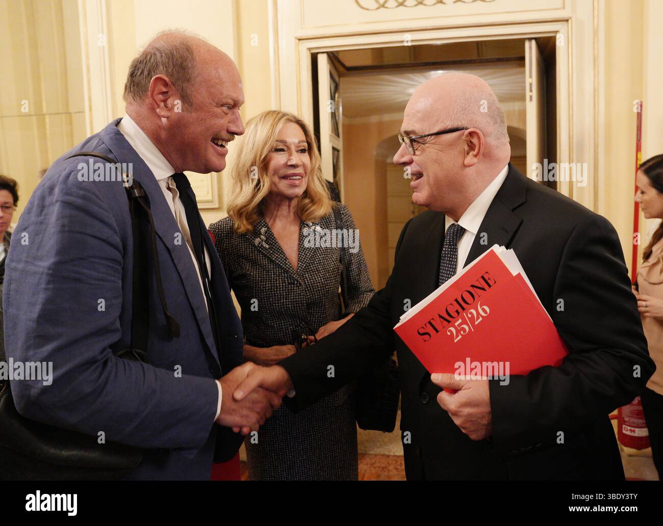 Milan, Italy. 26th May, 2025. 2026 season of the Teatro alla Scala with ...