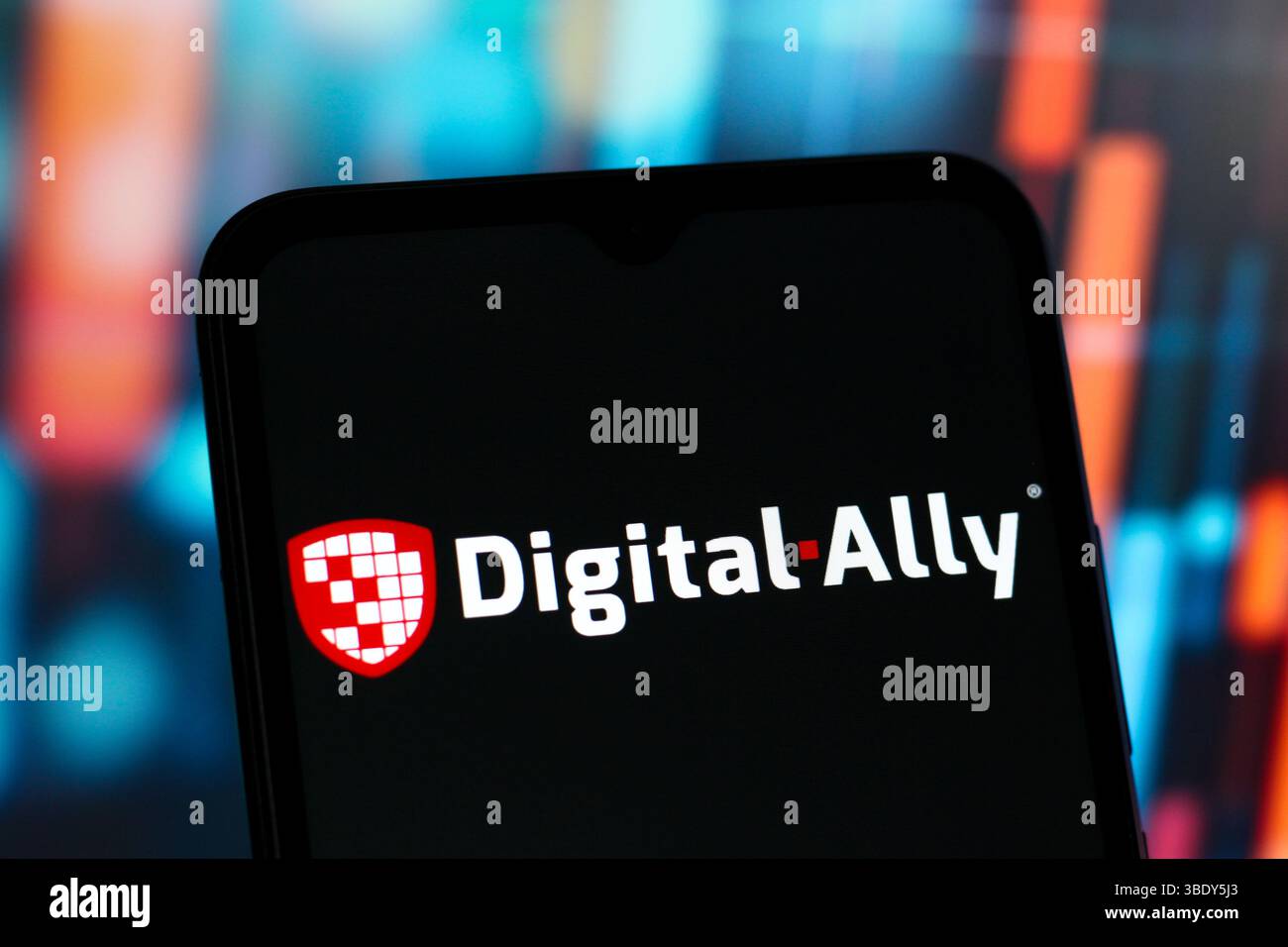 Canada. 26th May, 2025. In this photo illustration, the Digital Ally logo is seen displayed on a ...