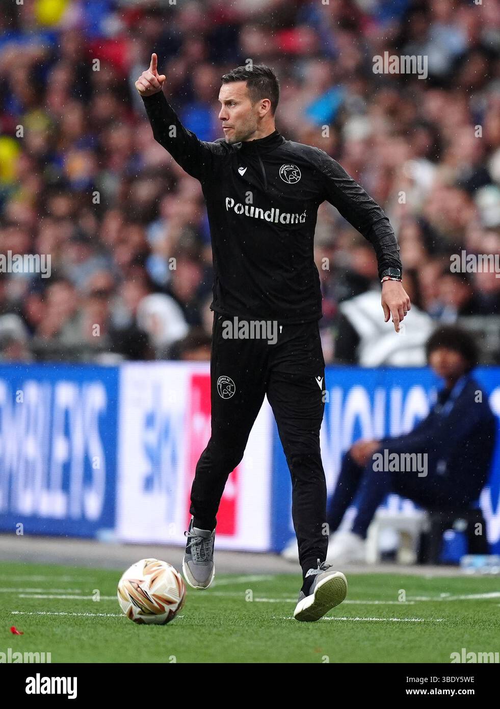 Wallsall manager Matt Sadler during the Sky Bet League Two play off ...