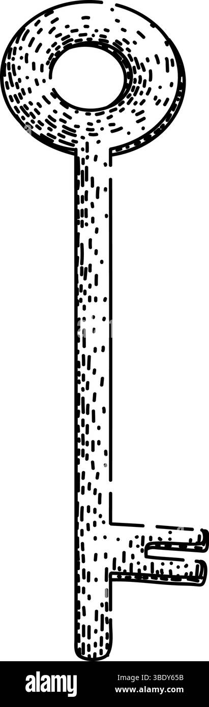 lock skeleton key sketch hand drawn vector Stock Vector Image & Art - Alamy