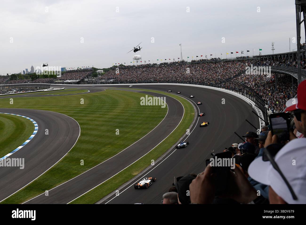 INDIANAPOLIS, IN - MAY 25: Two Army Lockheed Martin Sikorsky UH-60M ...