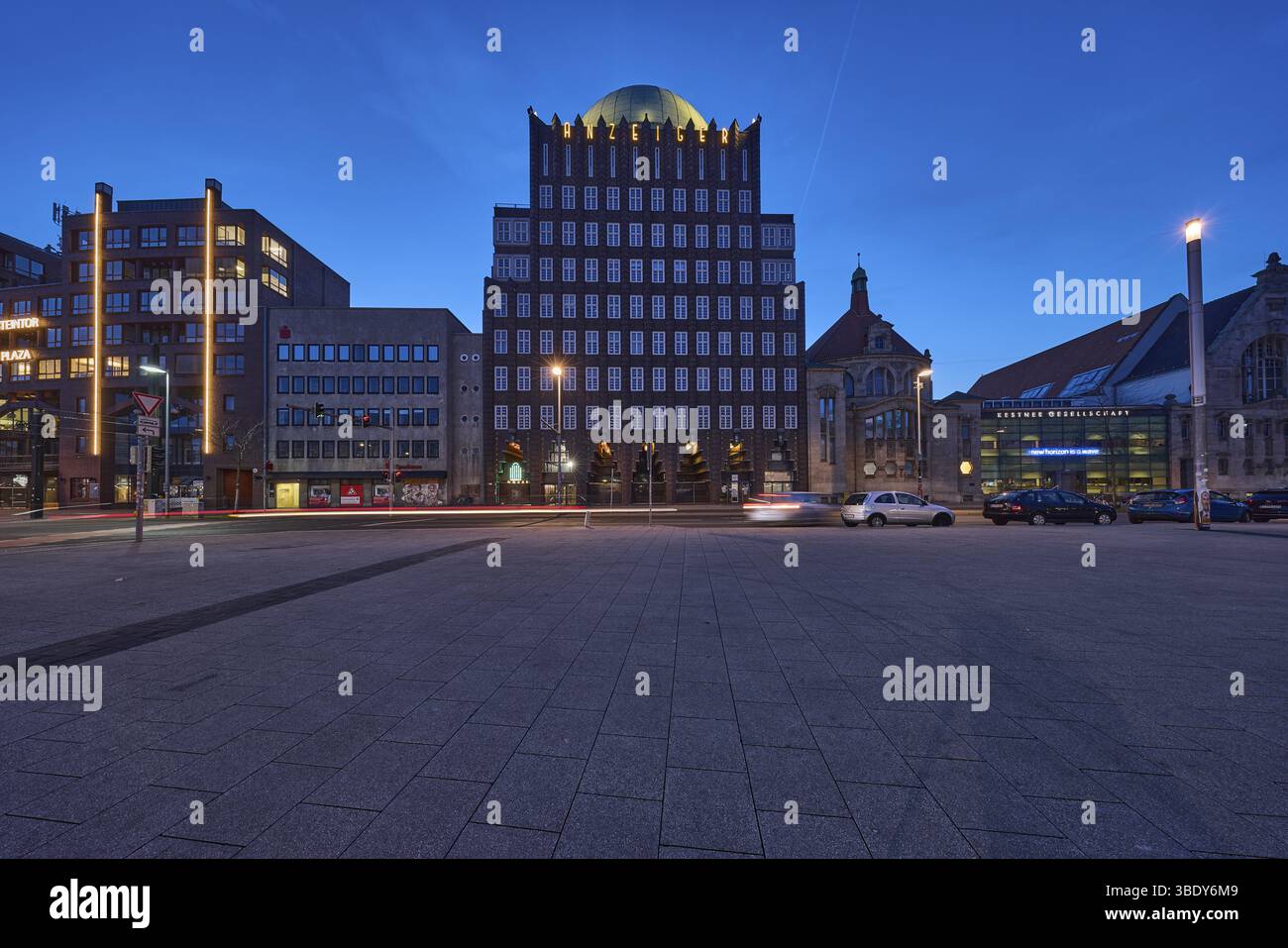 Advertisement high-rise building, architect Fritz Hoeger, brick ...