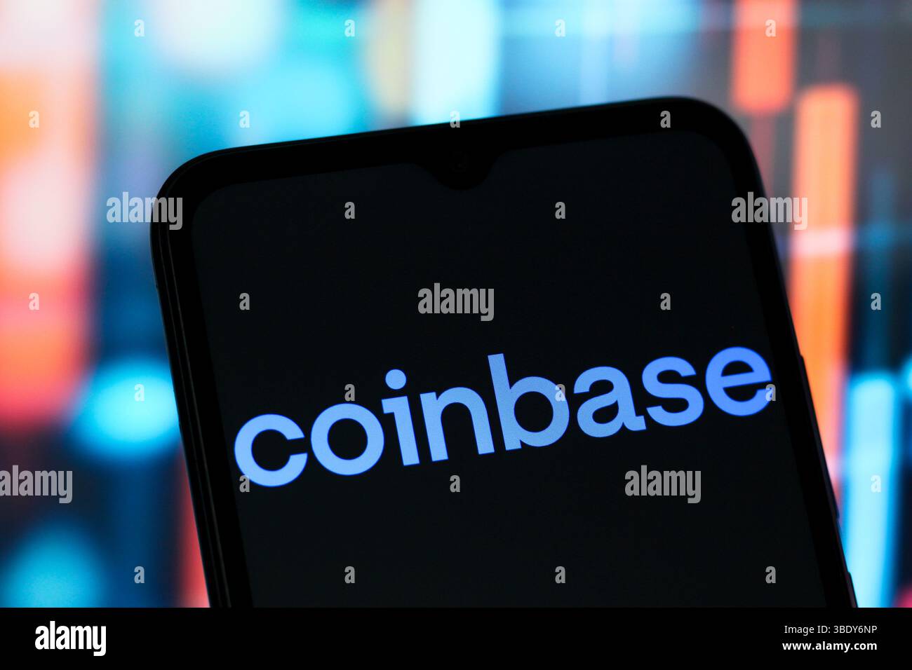 Canada. 26th May, 2025. In this photo illustration, the Coinbase logo is seen displayed on a ...
