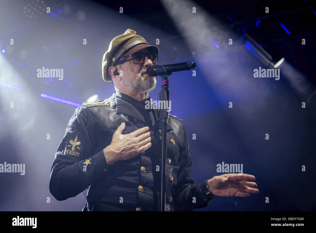 Alexander Wesselsky, singer of Eisbrecher live on Kaltfront Tour 2025 ...