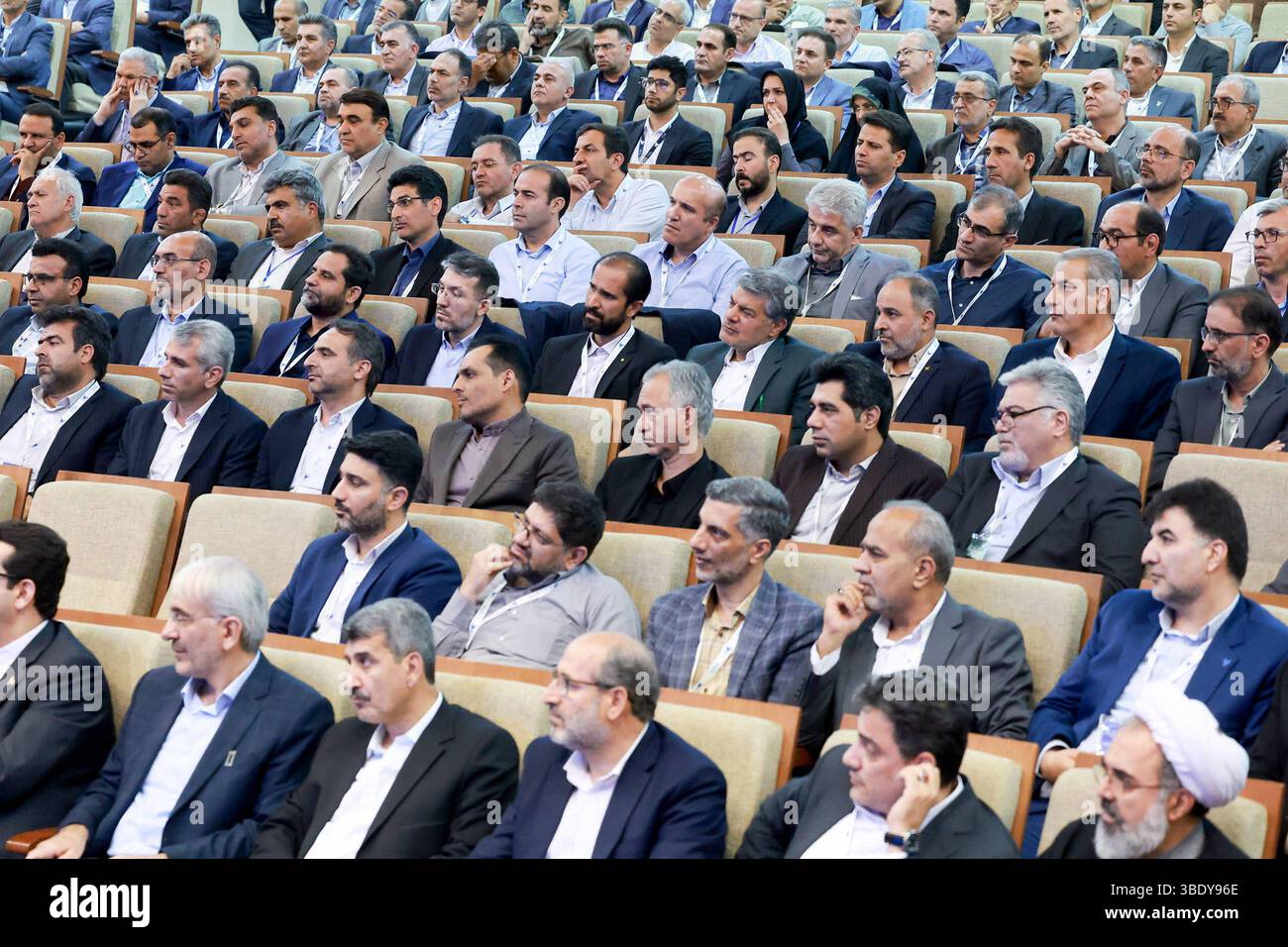 Iranian President, Masoud Pezeshkian, attends the 43rd anniversary of ...