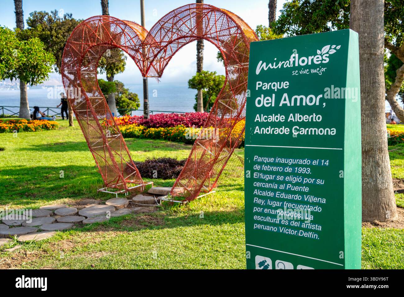 Lima, Peru – March 12, 2025: Love Park (Parque del Amor) in Miraflores ...