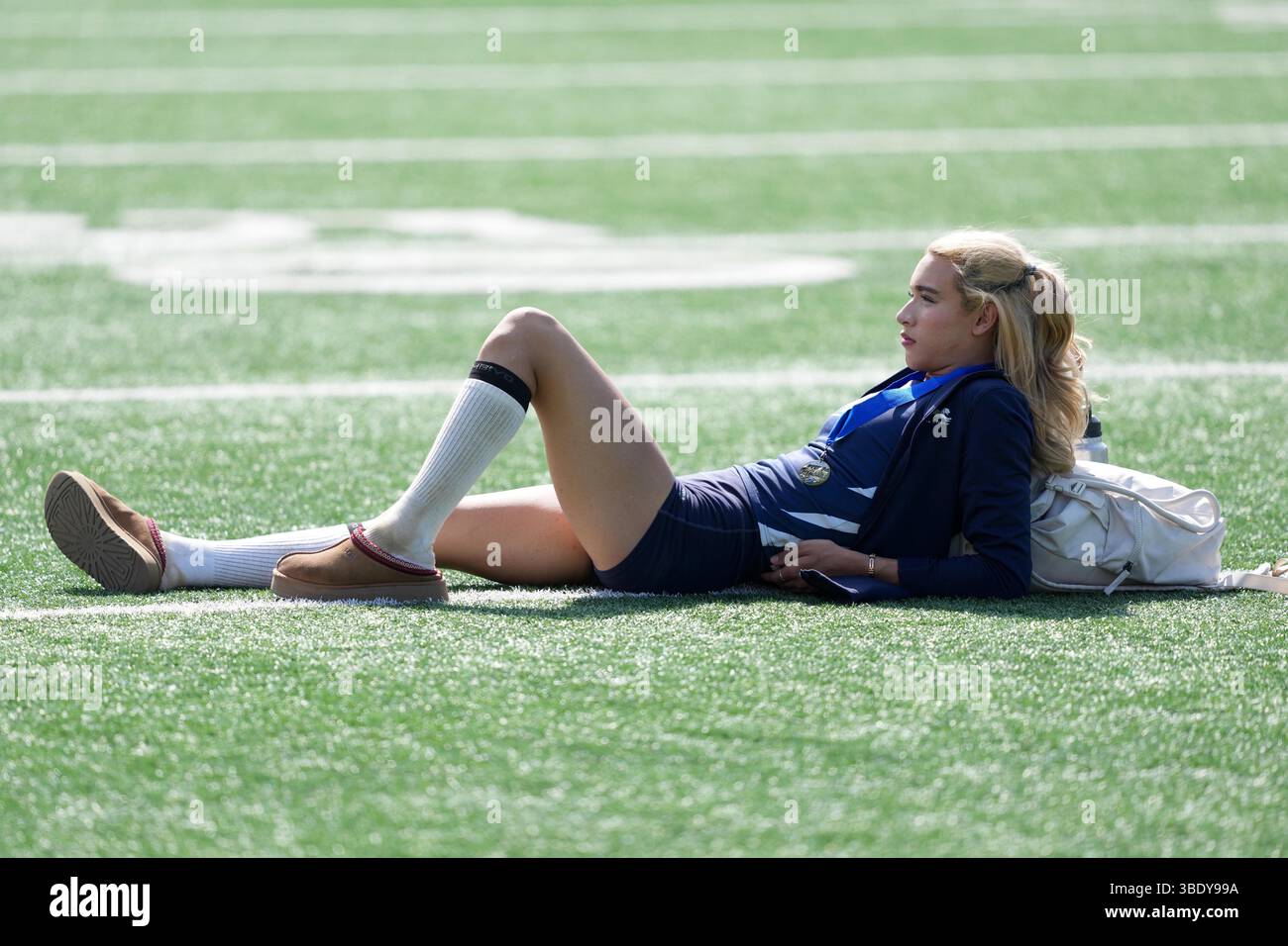 Transgender athlete AB Hernandez of Jurupa Valley poses with gold medal ...