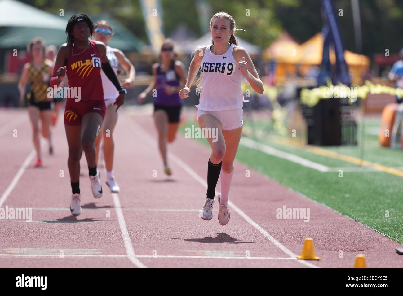 Anne Elise Packard of JSerra wins the girls 800m in 2:09.55 during the CIF Southern Section ...