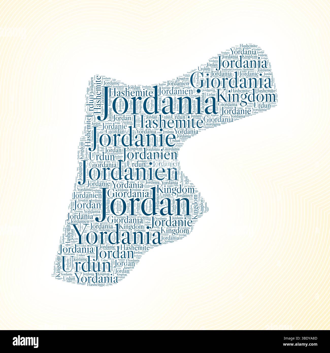 Jordan western asia map hi-res stock photography and images - Alamy