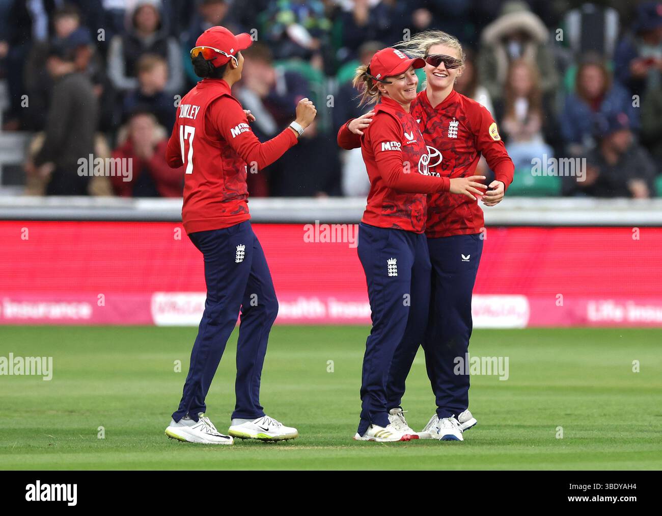 England's Danni Wyatt-Hodge celebrates catching out West Indies ...