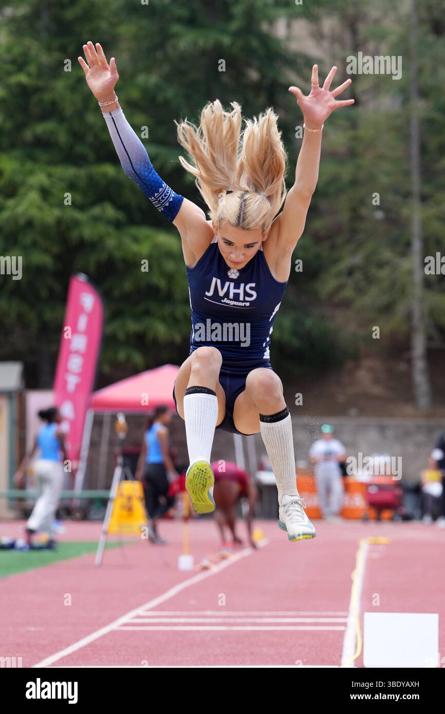 Moorpark, United States. 24th May, 2025. Transgender athlete AB ...