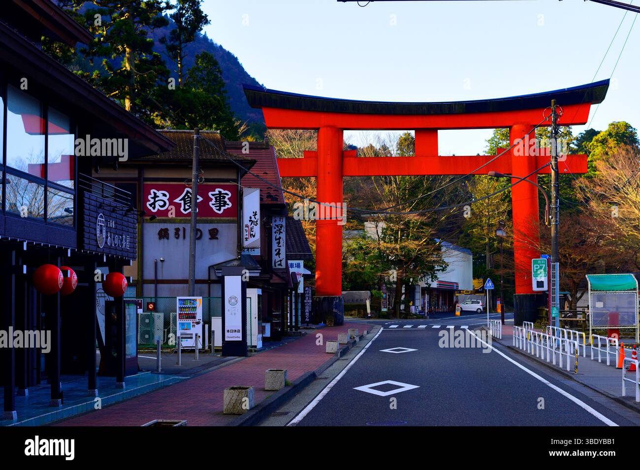 A tori gate in Hakone,Japan,Asia Stock Photo - Alamy