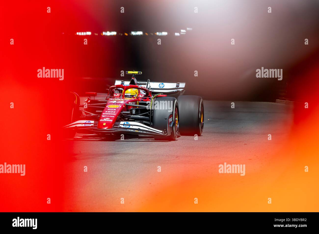 Monte Carlo, Monaco, 25 May 2025, Lewis Hamilton, from United Kingdom ...