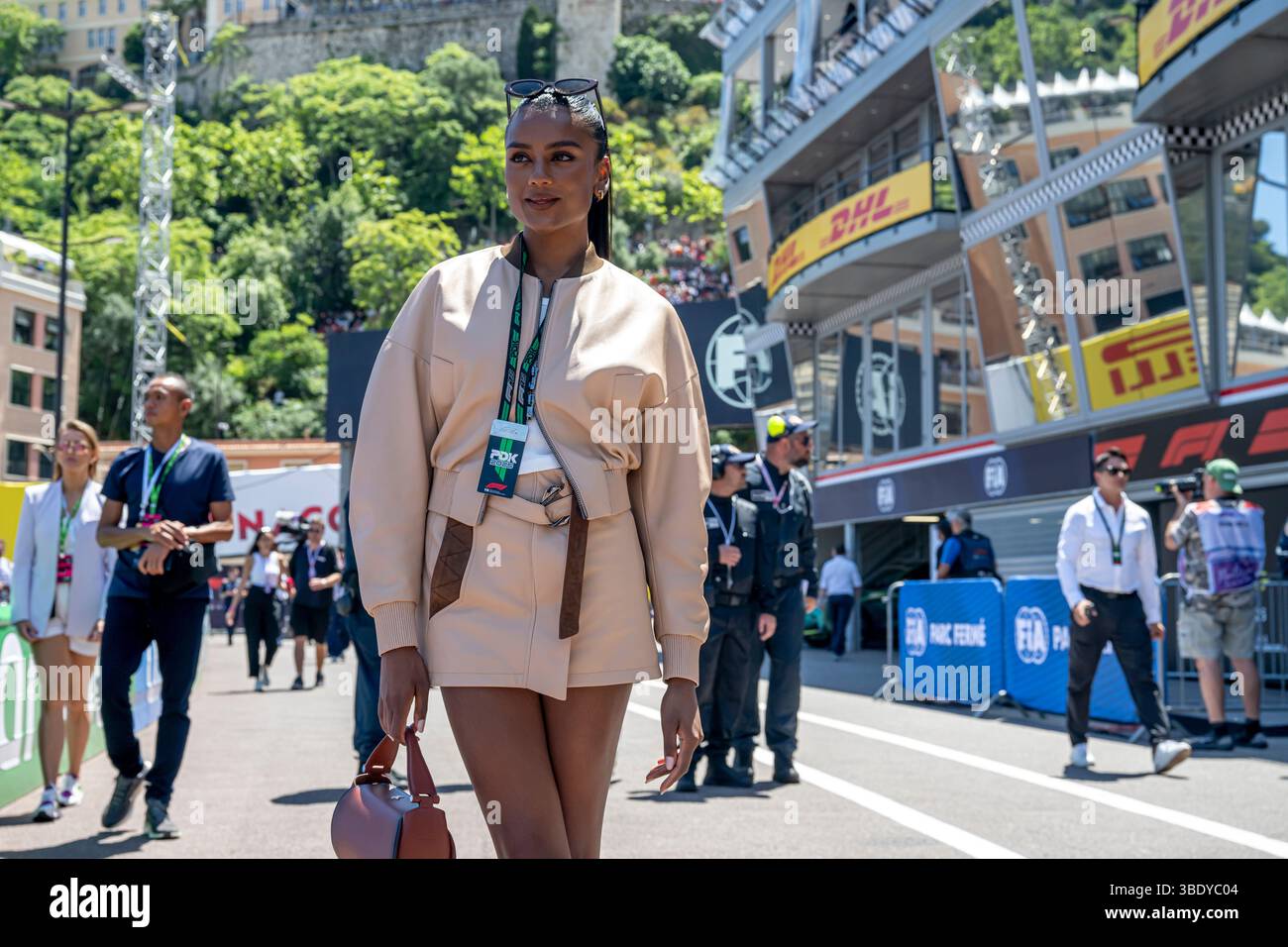 Monte Carlo, Monaco, 25 May 2025, Simone Ashley, famous movie star attending the 2025 Monaco ...
