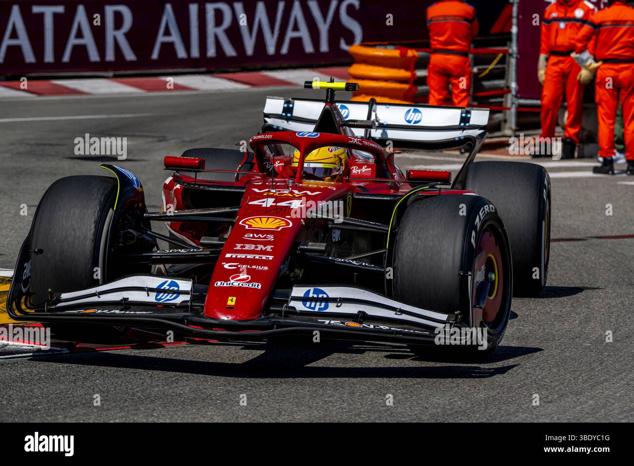 Monte Carlo, Monaco, 25 May 2025, Lewis Hamilton, from United Kingdom ...