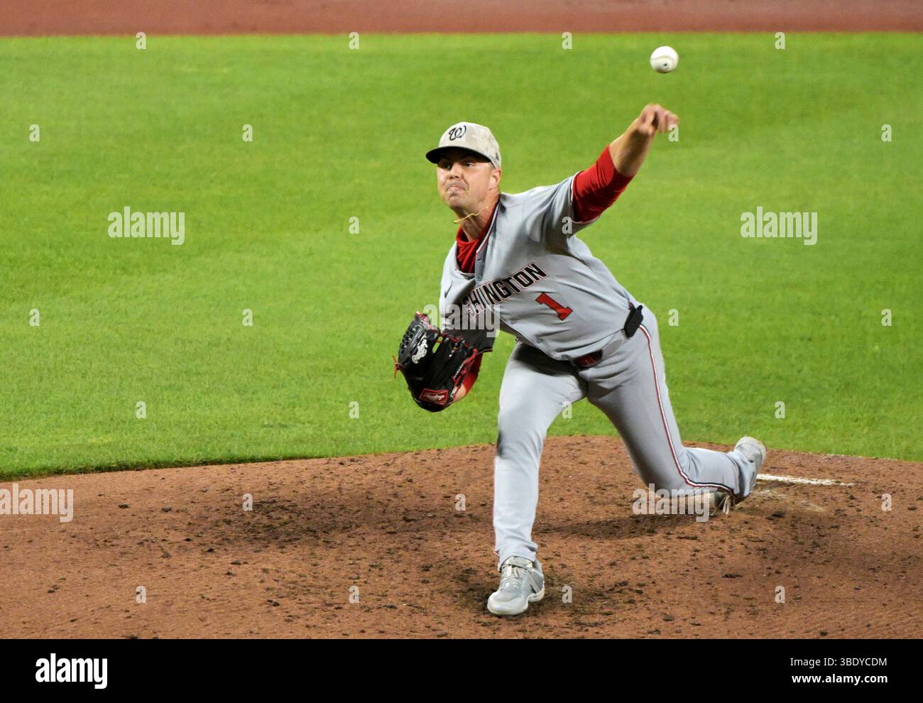 BALTIMORE, MD - MAY 16: Washington Nationals pitcher MacKenzie Gore (1 ...