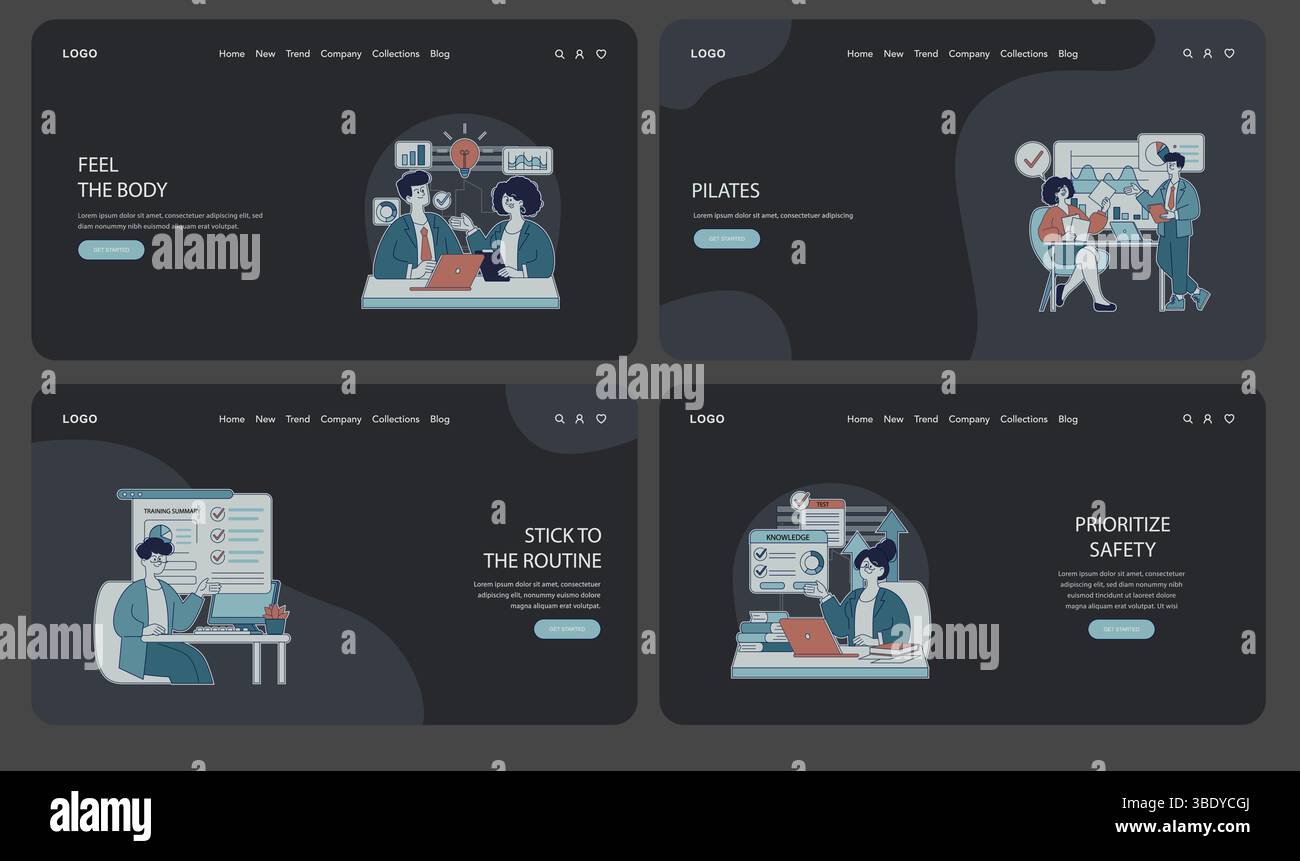 Vector illustration of business scenes featuring strategic discussions ...