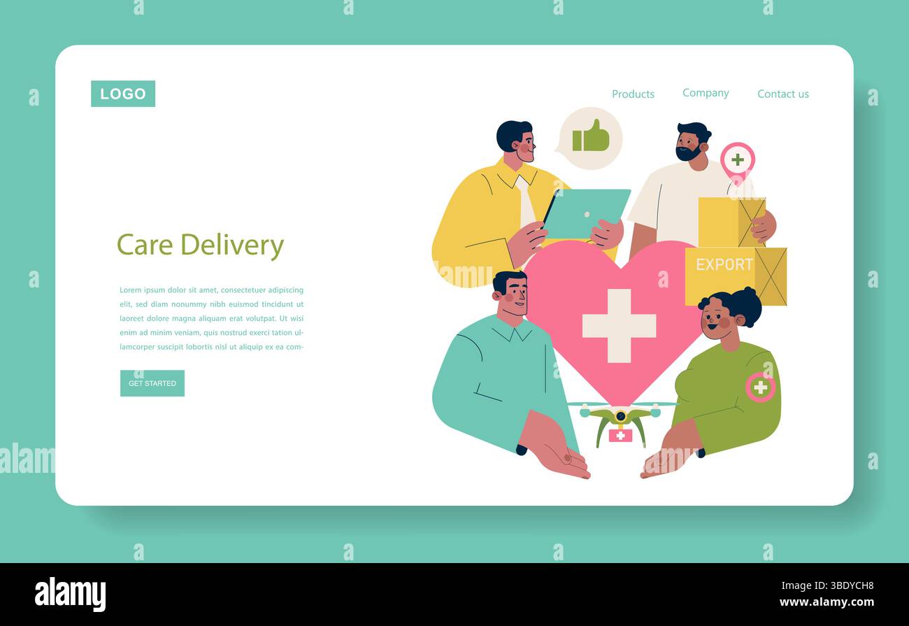 Vector illustration of diverse team collaborating on healthcare ...