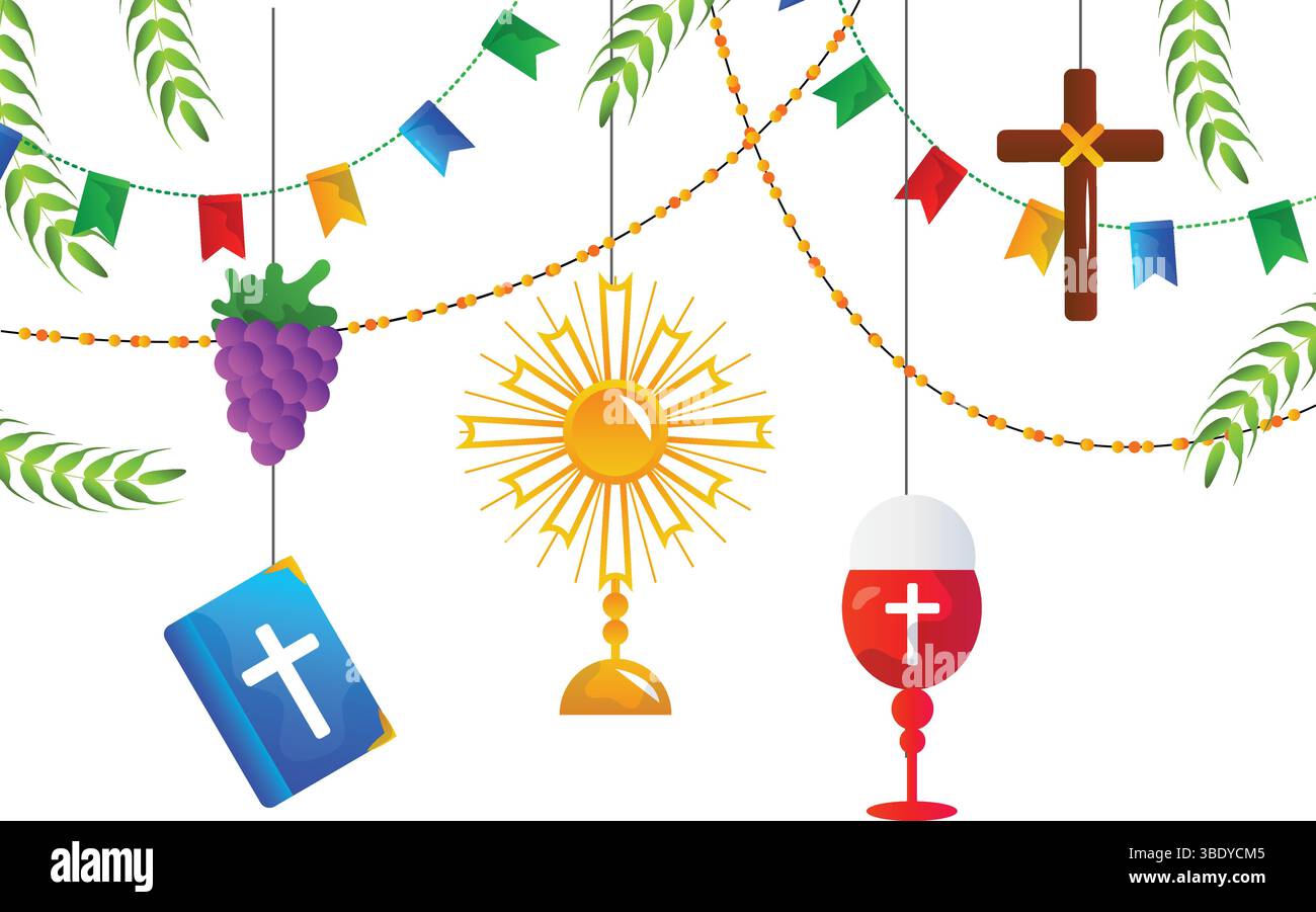 holy eucharist vector illustration on white Stock Vector Image & Art ...