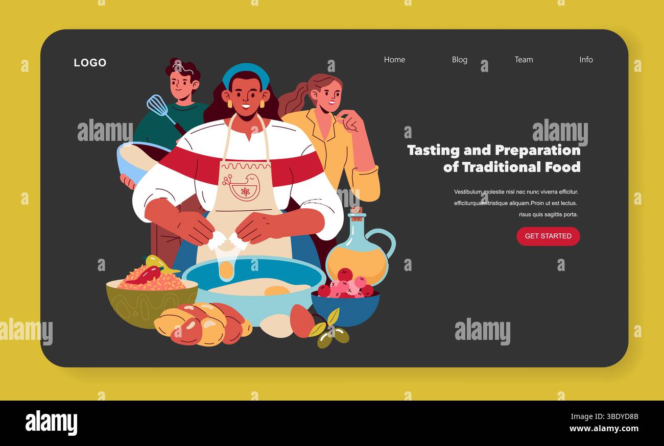 Cultural culinary experience Stock Vector Images - Alamy