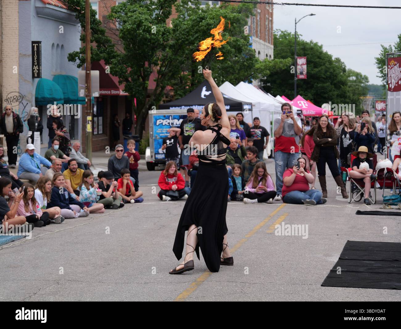 Lawrence, Kansas - May 25, 2025: 17th Annual Lawrence Busker Festival ...